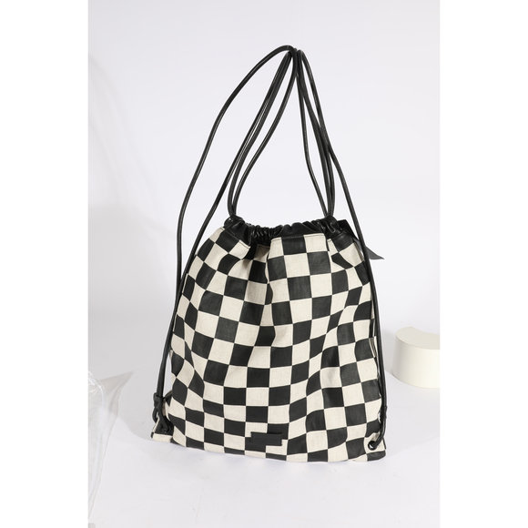 Yves Saint Laurent | Bags | Saint Laurent Black White Damier Coated ...